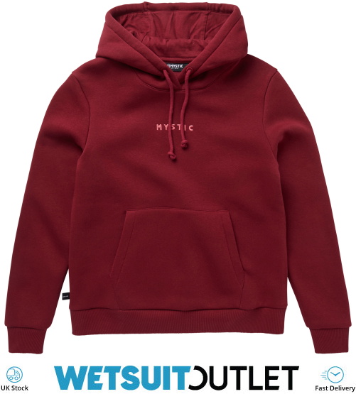 2022 Mystic Womens Brand Hoodie 35104 220322 - Merlot - Clothing - Womens - Fleeces | Wetsuit Outlet